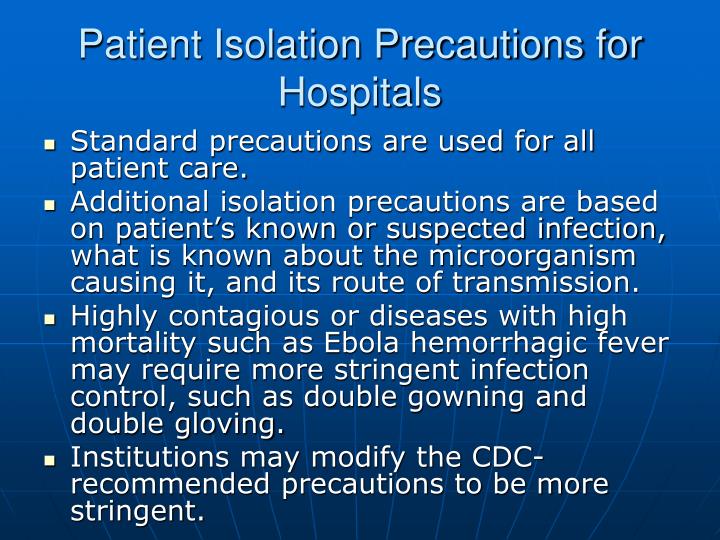 PPT - Infection Control and Isolation Precautions PowerPoint ...