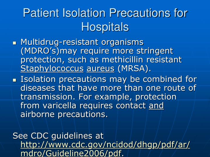 PPT - Infection Control and Isolation Precautions PowerPoint ...