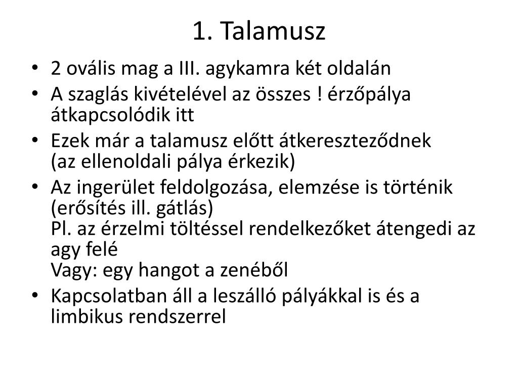 PPT - Az agy felépítése és működése II. PowerPoint Presentation - ID ...