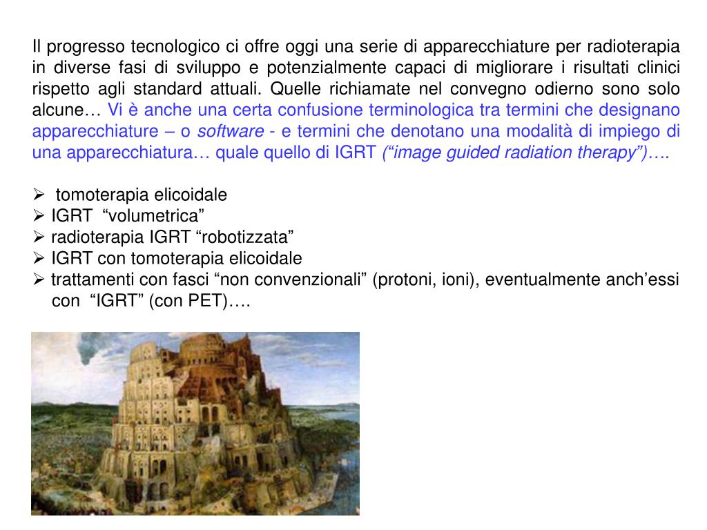 PPT - Prof. S. M. Magrini Cattedra di Radioterapia, Università di ...