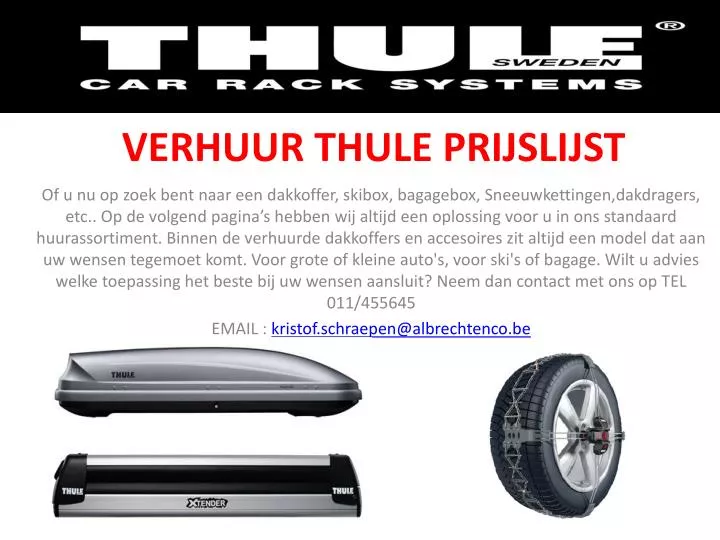 PPT - VERHUUR THULE PRIJSLIJST PowerPoint Presentation, free download ...