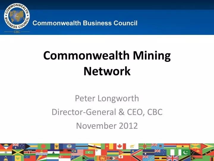 PPT - Commonwealth Mining Network PowerPoint Presentation, free ...