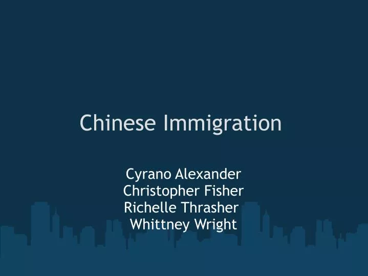 PPT - Chinese Immigration PowerPoint Presentation, free download - ID ...