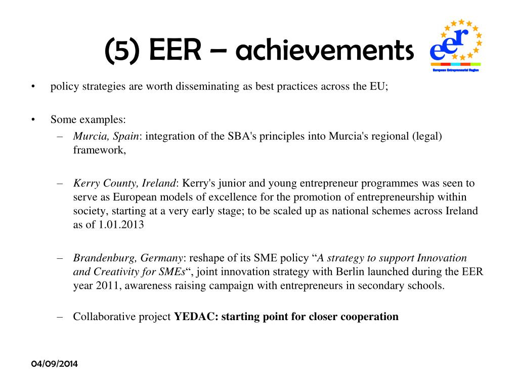 PPT - The Committee of the Regions’ European Entrepreneurial Region ...