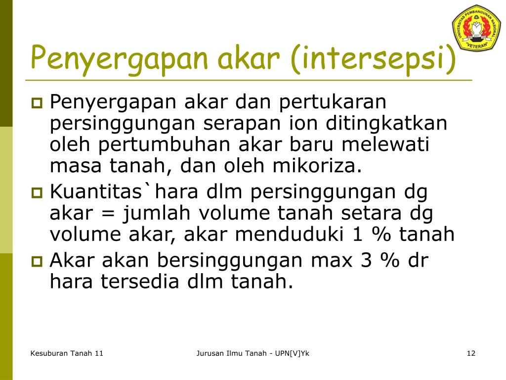 PPT - Kesuburan Tanah (PT 1182) PowerPoint Presentation, free download - ID:3938190