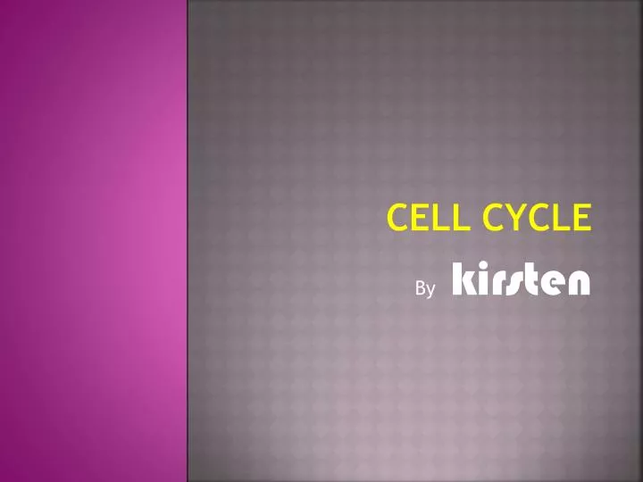 PPT - Cell cycle PowerPoint Presentation, free download - ID:3938311