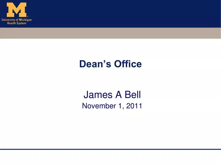PPT - Dean’s Office PowerPoint Presentation, free download - ID:3940437