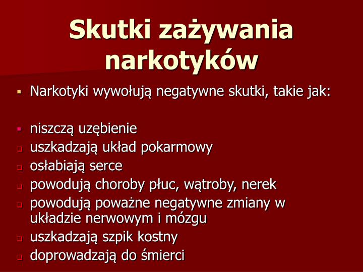 PPT - NARKOTYKI PowerPoint Presentation - ID:3941294