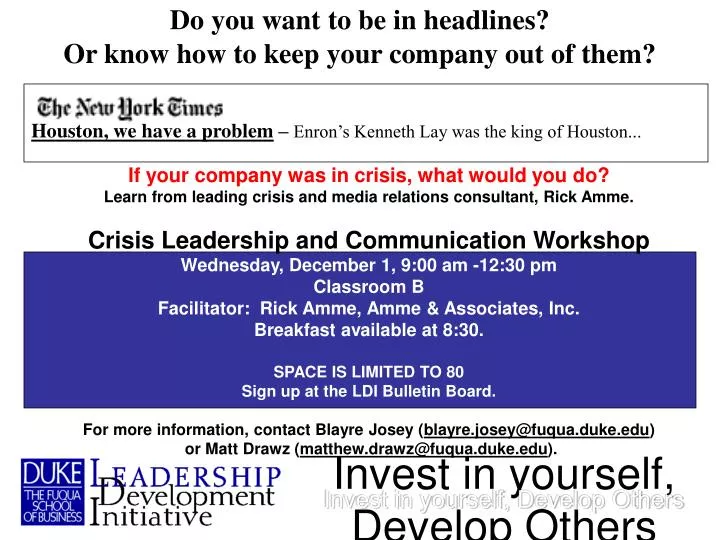 PPT - Invest in yourself, Develop Others PowerPoint Presentation, free ...