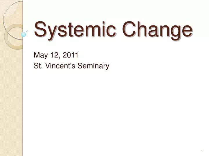 PPT - Systemic Change PowerPoint Presentation, free download - ID:3942311