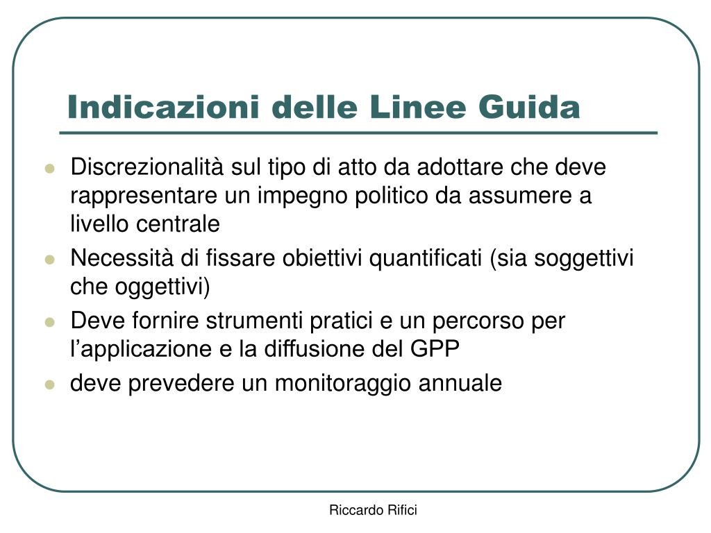 PPT - Verso un Piano d’Azione Nazionale per il GPP PowerPoint ...