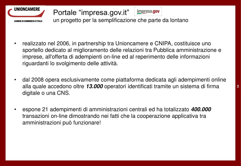 PPT - Mario Altavilla, Area Sportello unico e Registro imprese: mario ...