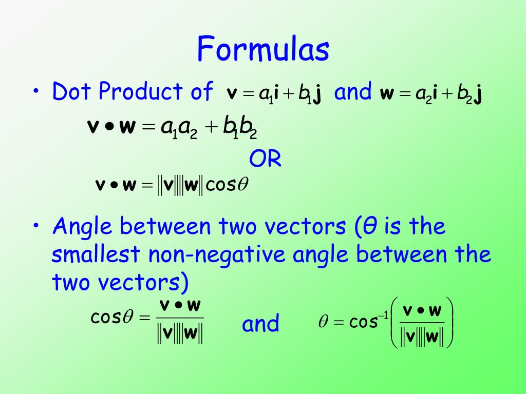 Product formula Product formula