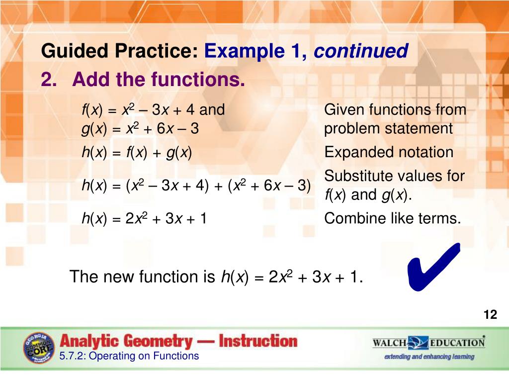 PPT - Operations on Quadratic Functions: Adding, Subtracting ...
