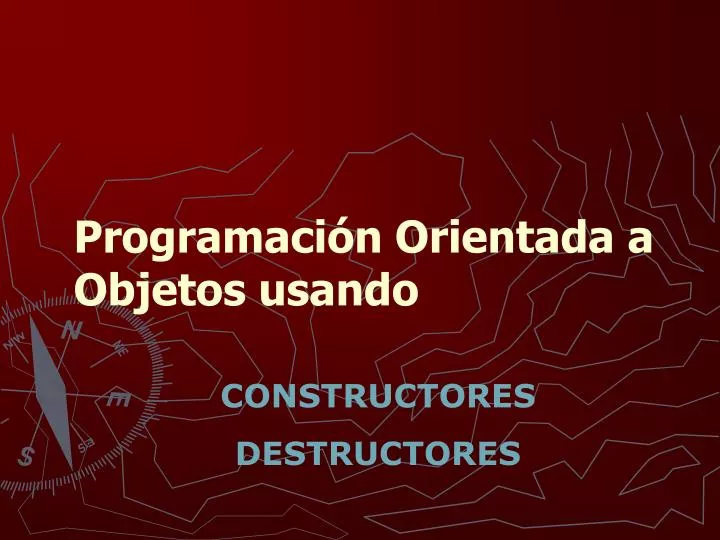 PPT - Programación Orientada a Objetos usando PowerPoint Presentation ...
