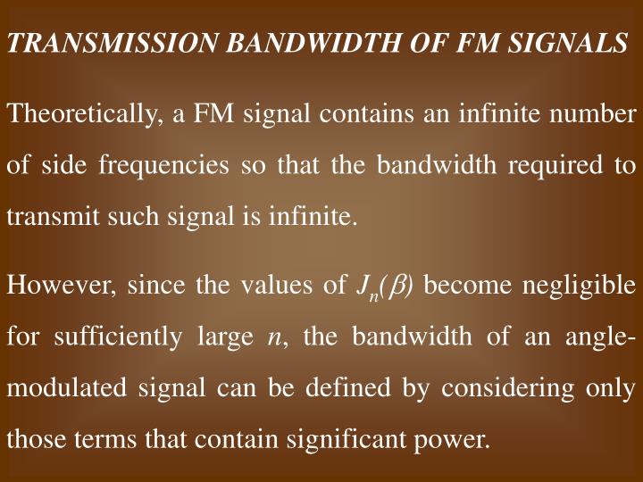 PPT - NARROW-BAND FREQUENCY MODULATION PowerPoint Presentation - ID:3944345