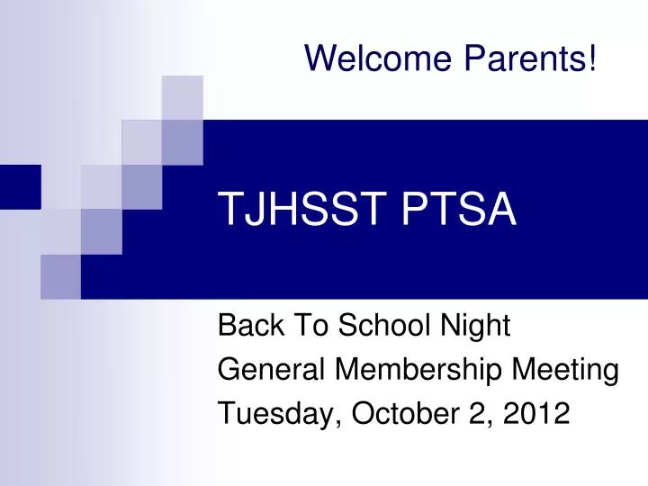 PPT - TJHSST PTSA PowerPoint Presentation, free download - ID:3944548