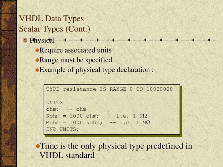 PPT - VHDL Data Types PowerPoint Presentation - ID:3945652