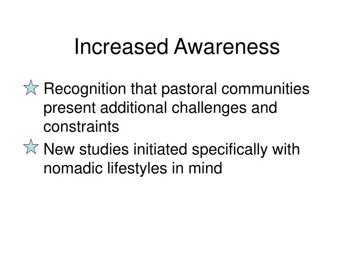 PPT - Increased Awareness PowerPoint Presentation, free download - ID ...