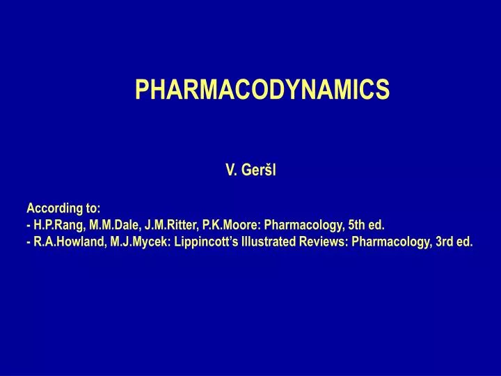 PPT - PHARMACODYNAMICS PowerPoint Presentation, free download - ID:3945768
