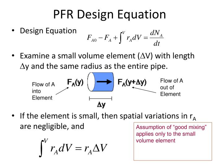 PPT - Mole balance for chemical reaction engineering (Design Equations ...