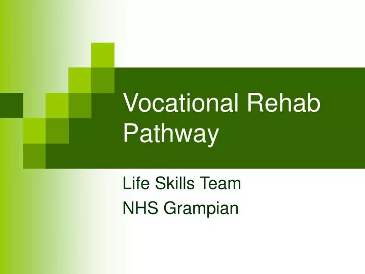 PPT - Vocational Rehab Pathway PowerPoint Presentation, free download ...