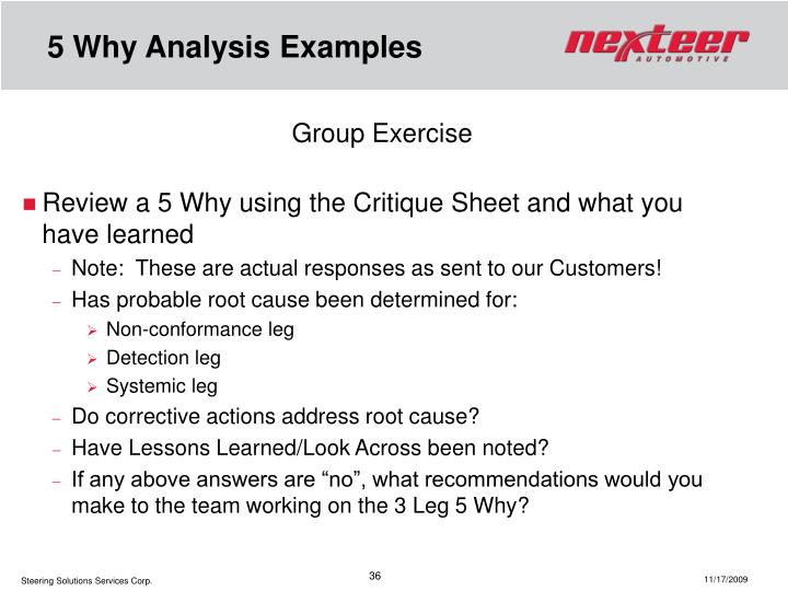 PPT - 3 Legged 5 Why Analysis PowerPoint Presentation - ID:3948554