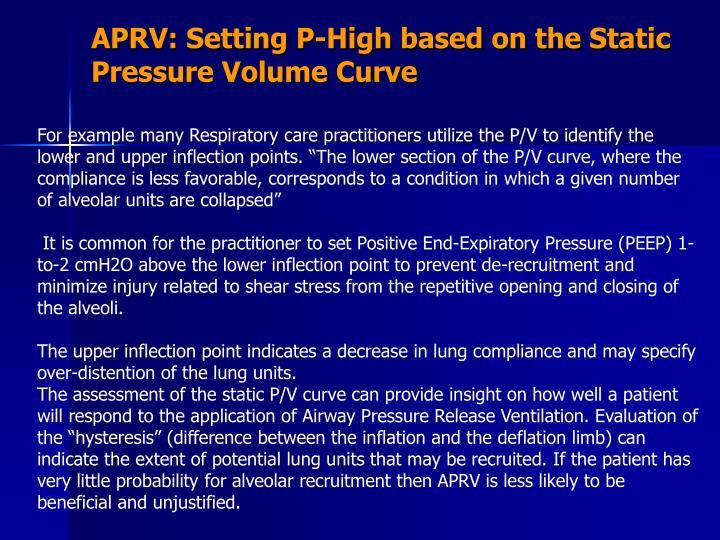 PPT - Airway Pressure Release Ventilation (APRV) PowerPoint ...