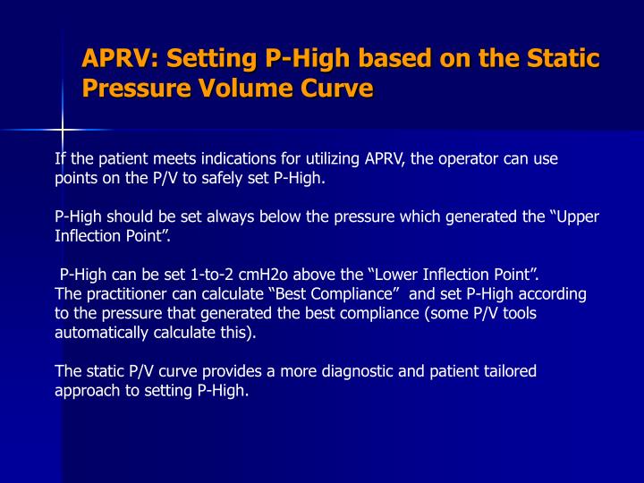 PPT - Airway Pressure Release Ventilation (APRV) PowerPoint ...