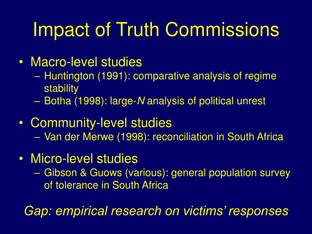 PPT - The Human Face of Justice: Insights from South Africa’s Truth and ...