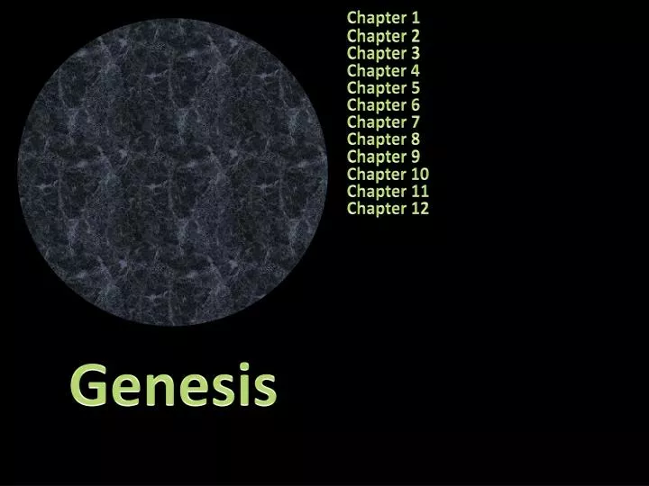 PPT - Genesis PowerPoint Presentation, free download - ID:3949183