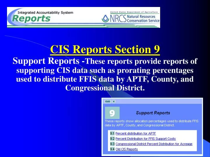 PPT - CIS Reports Section 9 PowerPoint Presentation, free download - ID ...