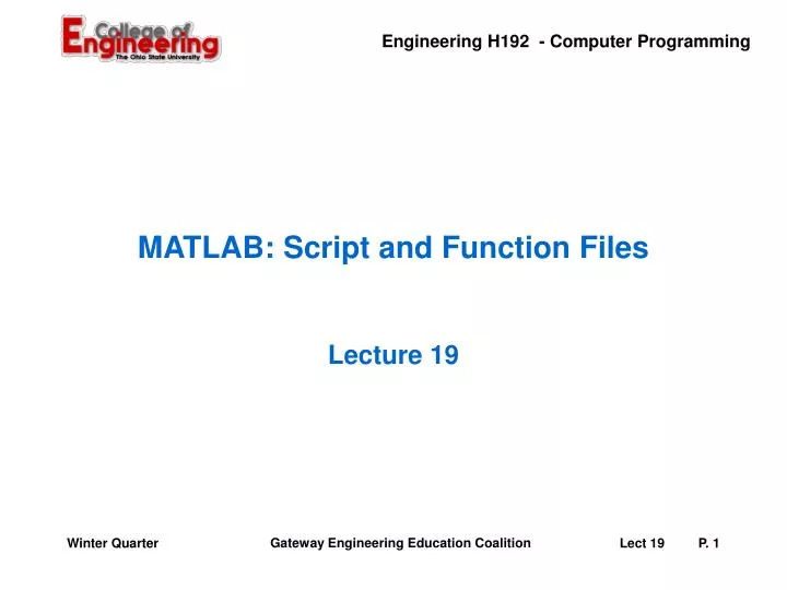 PPT - MATLAB: Script and Function Files PowerPoint Presentation, free ... PPT - MATLAB: Script and Function Files PowerPoint Presentation, free ...