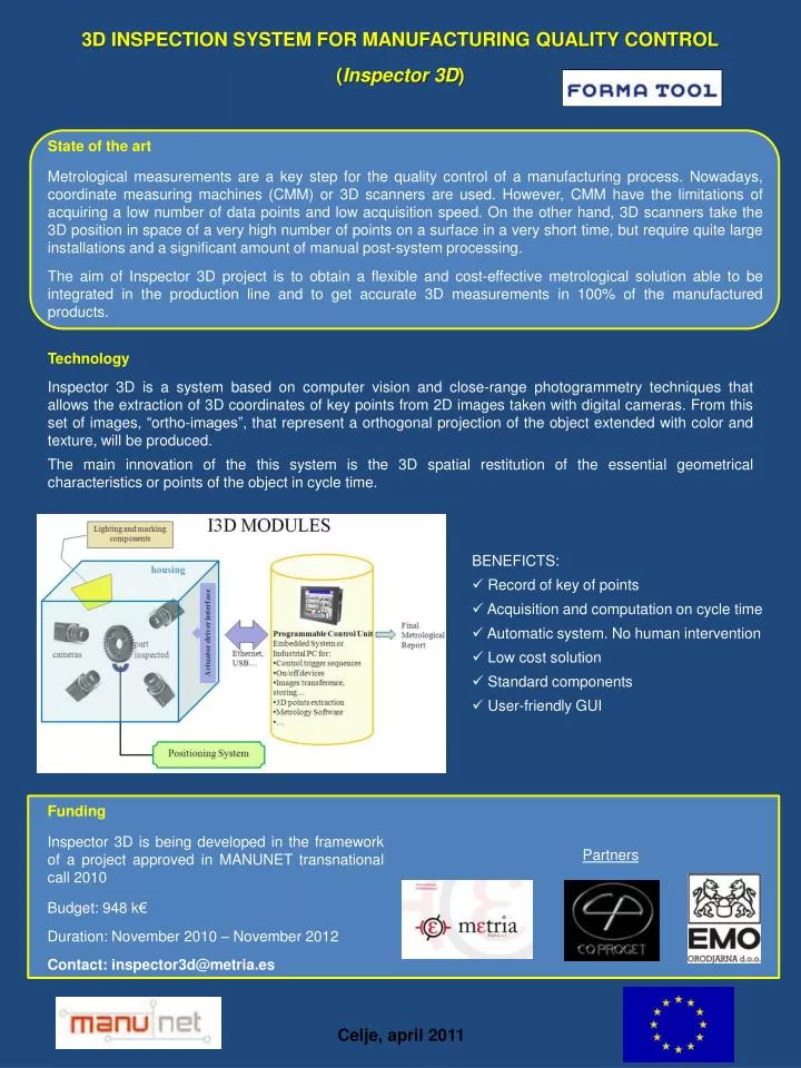 PPT - 3D INSPECTION SYSTEM FOR MANUFACTURING QUALITY CONTROL ...