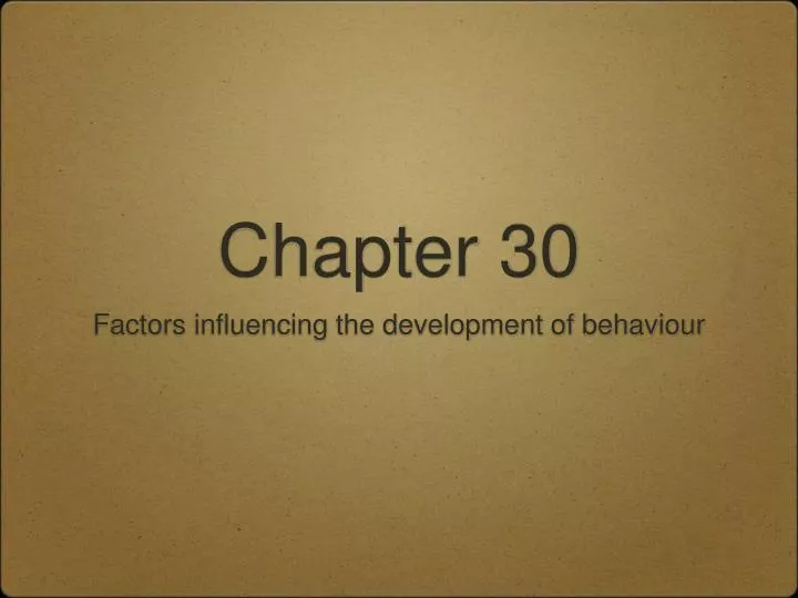 PPT - Chapter 30 PowerPoint Presentation, free download - ID:3951592