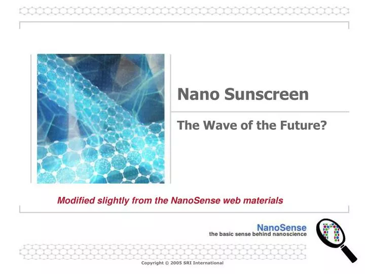 PPT - Nano Sunscreen PowerPoint Presentation, free download - ID:3951802