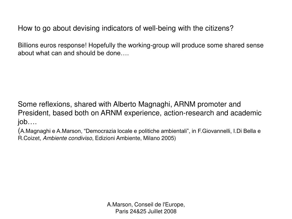 PPT - Anna Marson Facoltà e Dipartimento di Pianificazione Università ...