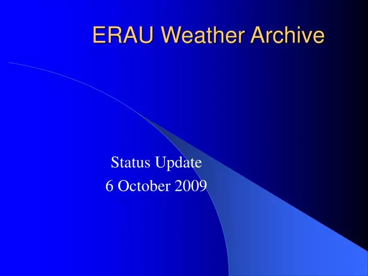 PPT - ERAU Weather Archive PowerPoint Presentation, free download - ID ...