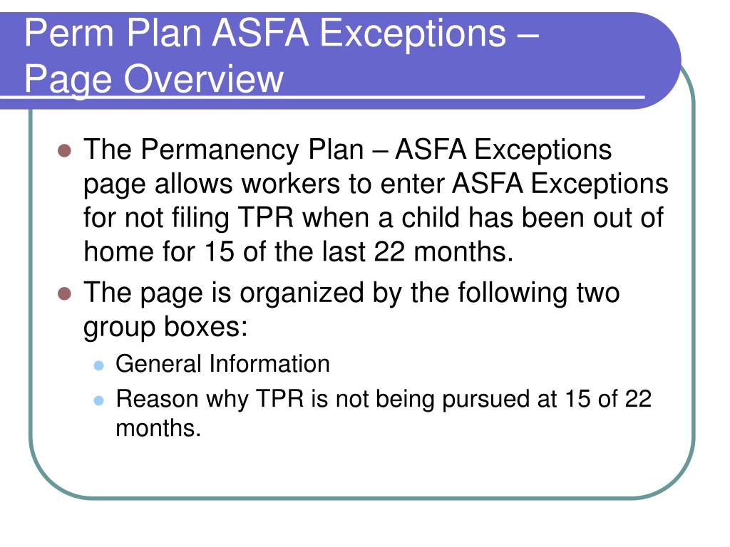 PPT - Adoption and Safe Families Act eWiSACWIS Enhancement PowerPoint ...