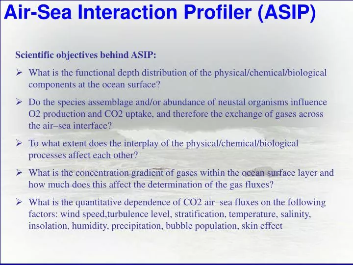 PPT - Air-Sea Interaction Profiler (ASIP) PowerPoint Presentation, free ...
