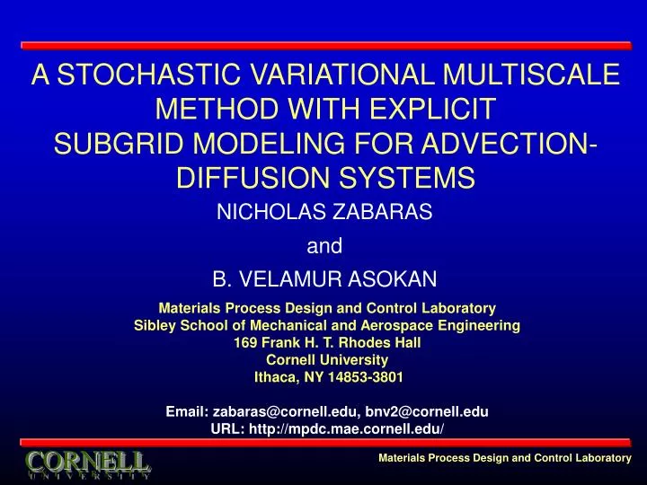 PPT - Materials Process Design and Control Laboratory PowerPoint ...