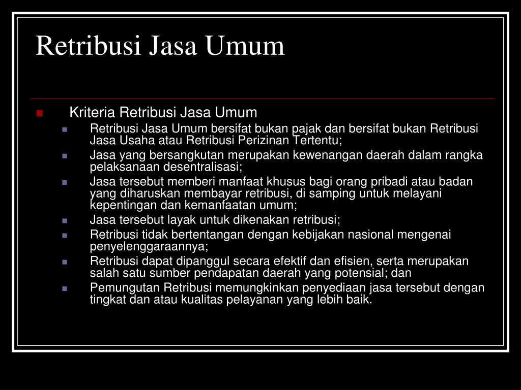 PPT - Strategi Optimalisasi Pajak dan Retribusi Sebagai Sumber ...