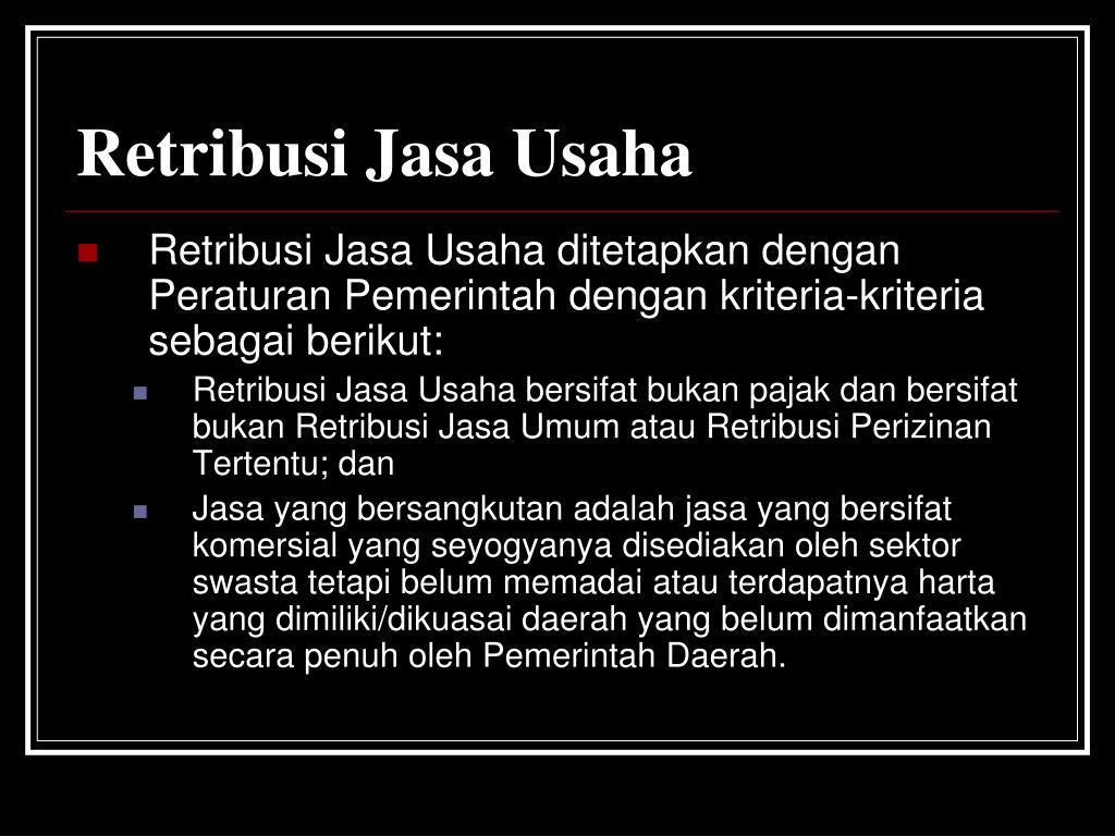 PPT - Strategi Optimalisasi Pajak dan Retribusi Sebagai Sumber ...
