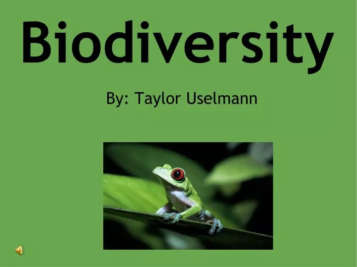PPT - Biodiversity PowerPoint Presentation, free download - ID:3955285