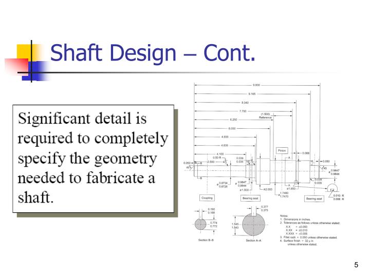 PPT - Shaft Design PowerPoint Presentation - ID:3955524