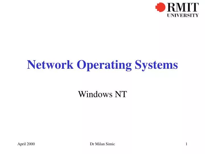 PPT - Network Operating Systems PowerPoint Presentation, free download ...