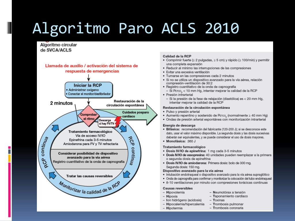 PPT - Guias de RCP y ACLS Actualizaciones 2010 PowerPoint Presentation ...