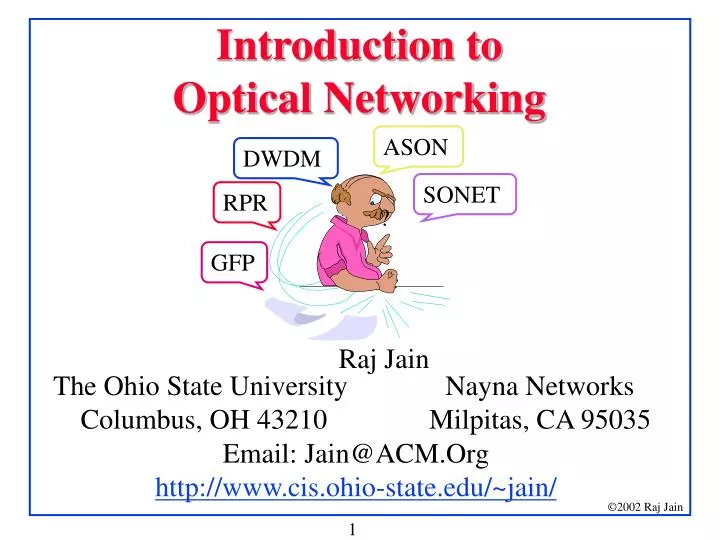 PPT - Introduction to Optical Networking PowerPoint Presentation, free ...