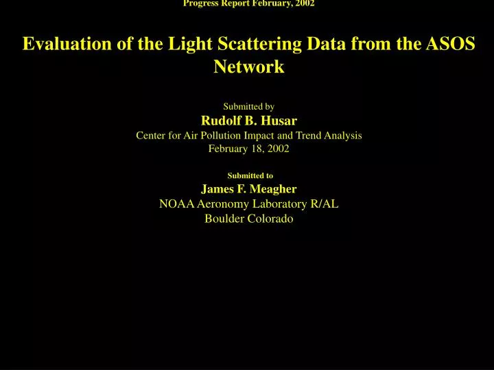 PPT - ASOS Stations from FAA, NWS and Archived at NCDC PowerPoint ...