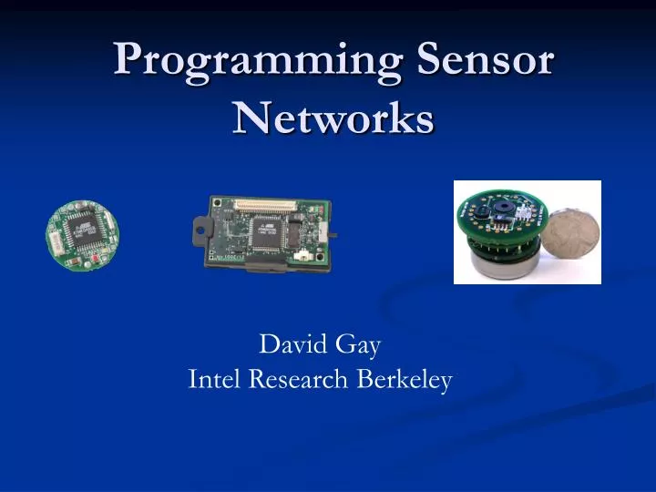 PPT - Programming Sensor Networks PowerPoint Presentation, free ...